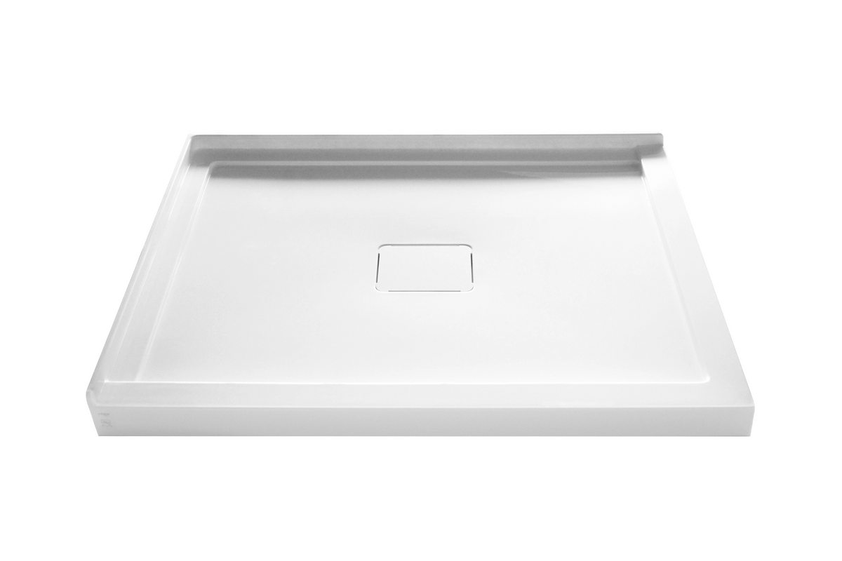 Andrea 36" x 48" Corner Shower Base with Drain Cover