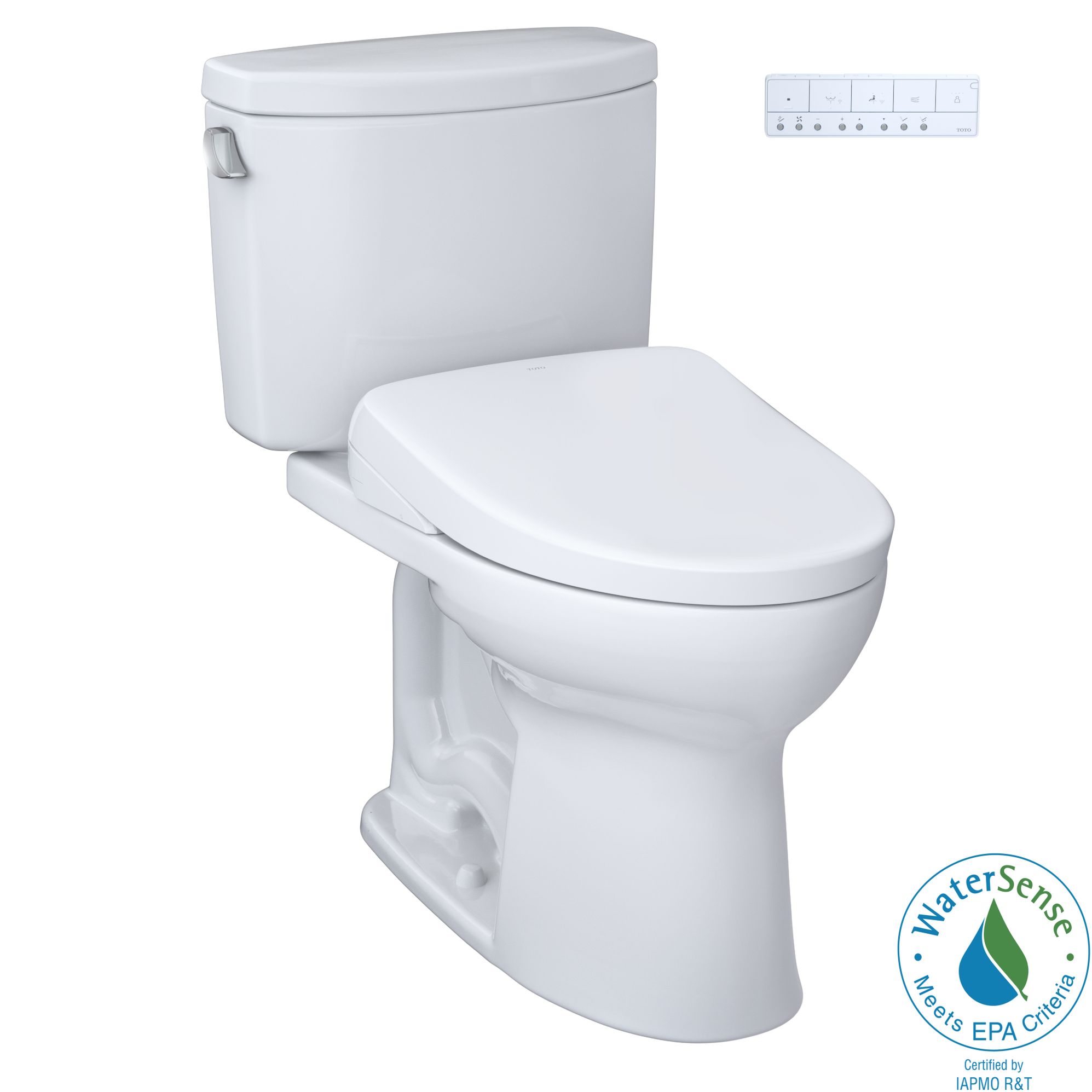 TOTO Washlet+ Drake II Two Piece Elongated 1.28 GPF Toilet and Washlet